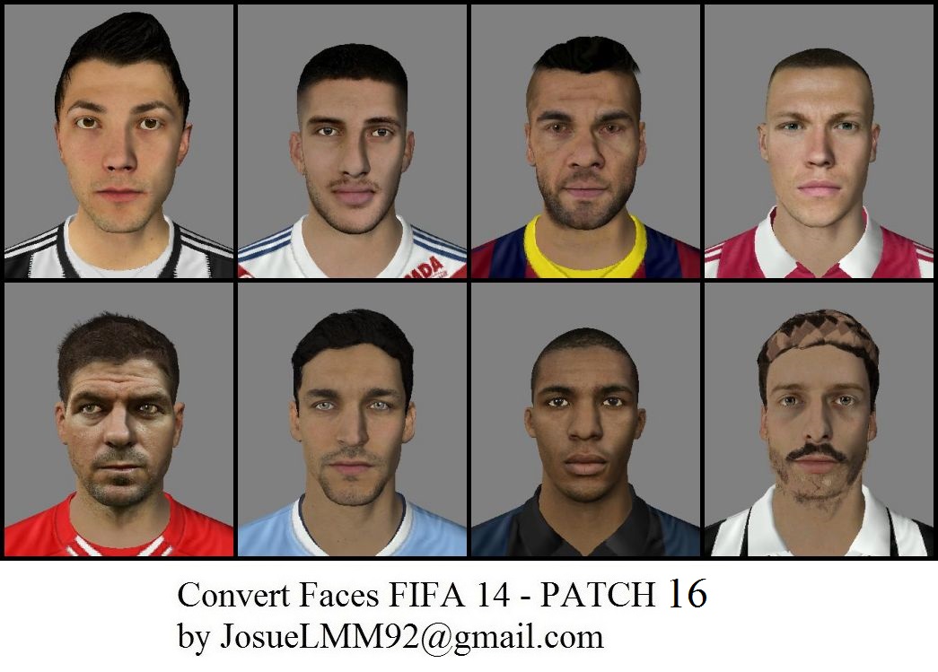 Patch Convert Faces 16 - FIFA 14 | World FIFA - All for your game
