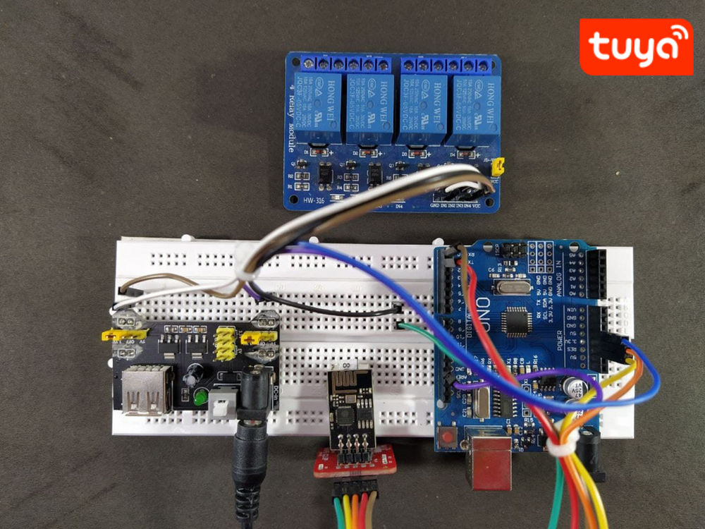 Home Automation with Arduino and ESP8266 using Tuya IoT Platform