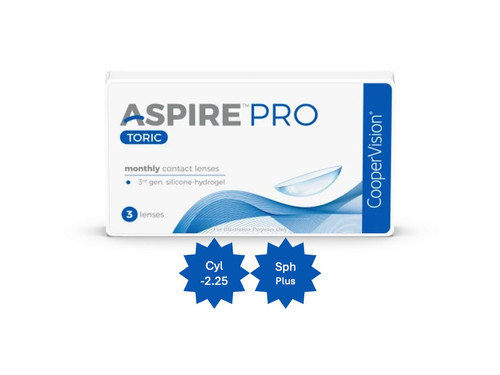 Aspire PRO Toric Cyl -2.25 Sph Plus | B2b Contact Lenses