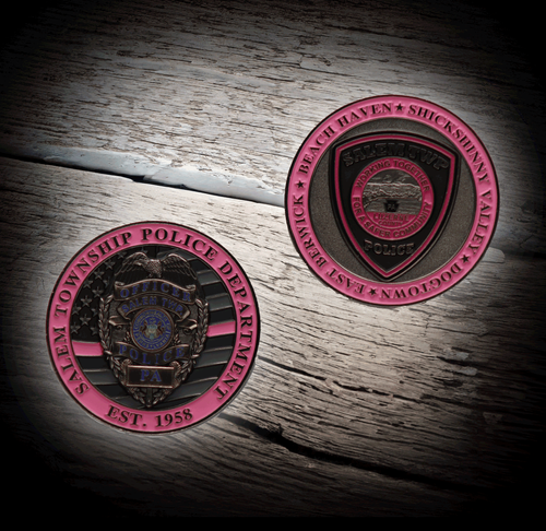 Breast Cancer Awareness Challenge Coin | Salem Twp Police