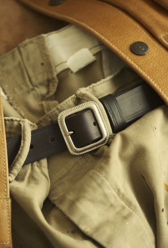 1" Havana Brown English Bridle with 1930s Satin Buckle | Codina Leather