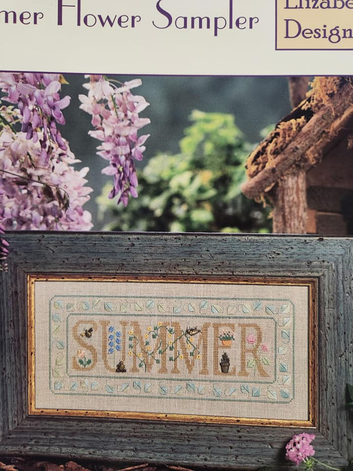 Summer Flower Sampler - Elizabeth's Needlework Designs | 1884Stitchery.com