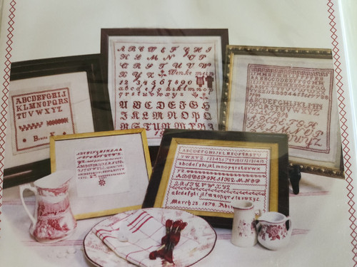 A Collection of Antique Red Samplers - JBW Designs | 1884Stitchery.com