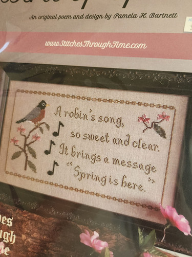 Bird of Spring - Stitches Through Time | 1884Stitchery.com