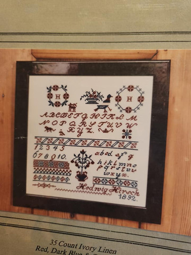 The 1892 Hedwig Hirsch Sampler - Handwork Samplers | 1884Stitchery.com
