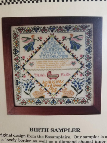 Birth Sampler - The Essamplaire | 1884Stitchery.com