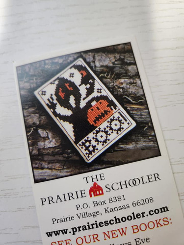 Boo - The Prairie Schooler | 1884Stitchery.com
