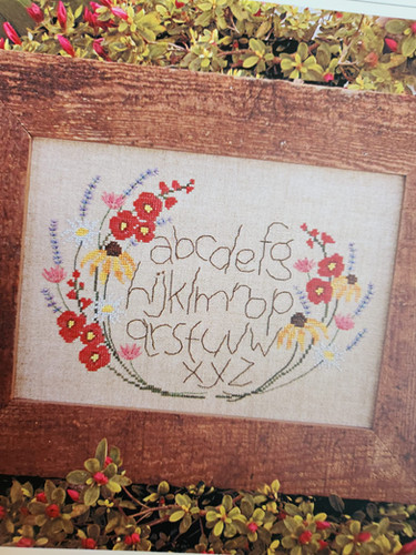 Lavender Alphabet (w/ acc. pack) - The Victoria Sampler | 1884Stitchery.com
