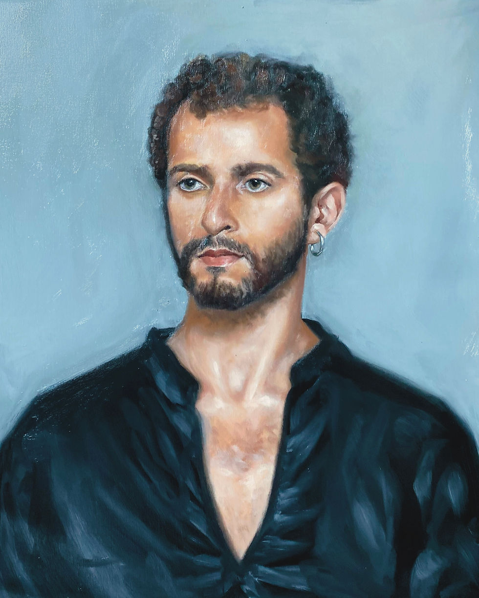 A Renaissance Rogue- Classical Oil Painting of an Italian Renaissance ...