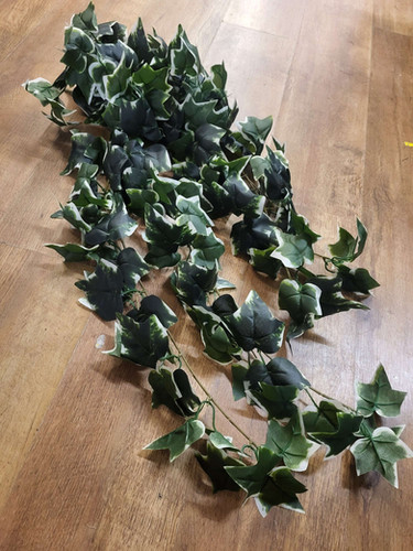 Hanging/trailing variegated ivy (9 strand thickness) | THE ARTIFICIAL FLOWE