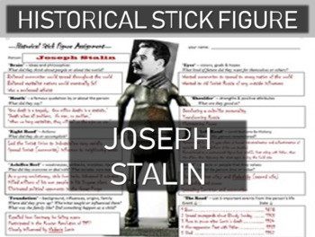 Joseph Stalin Historical Stick Figure (Mini-biography) | Lesson Pieces