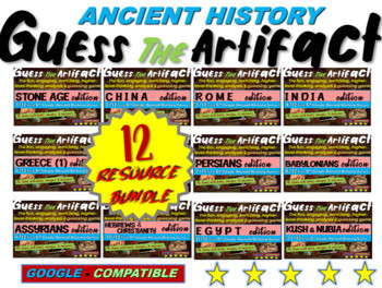 ALL 12 “Guess the artifact” games for 6th grade Ancient Civilizations ...