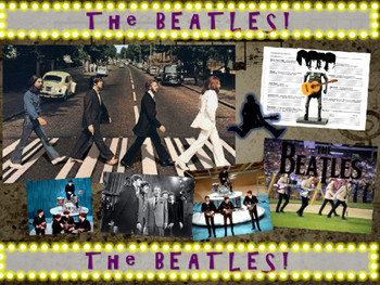 The BEATLES: 25 slides with text, hyperlinks & primary sources (with ...