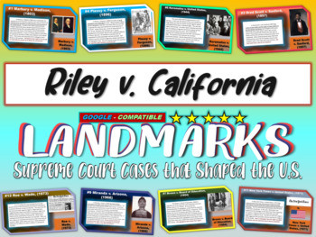 Riley v. California- Landmark Supreme Court Case (PPT, handouts & more ...