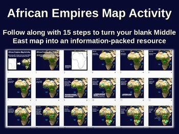 African Empires Map Activity - fun, easy, engaging follow-along 20 ...