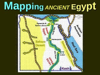 Ancient Egypt Map Activity: Fun, engaging follow-along 20-slide PPT ...