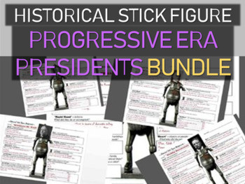 Progressive Era Presidents Stick Figures (Mini-biography) 5-PACK BUND ...