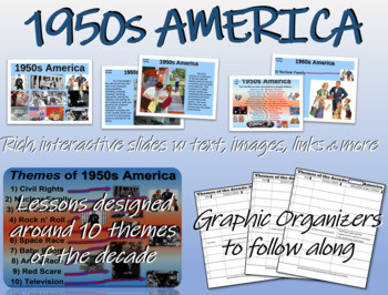 US HISTORY -1950s America - visual, textual, engaging 61-slide PPT ...