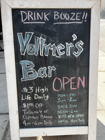 Vollmers Bar | Detroit Bar | 2040 Park Avenue, Detroit, MI, USA