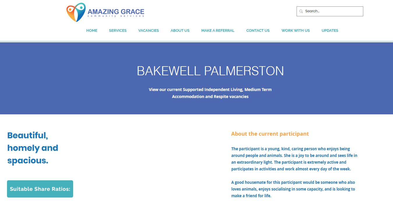 ROSEBERY FEMALE SHARE | Amazing Grace Community Services