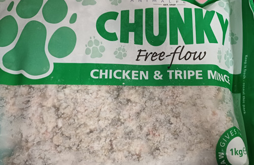 DAF Chunky Free Flow 1kg- Chicken & Tripe | Viking Raw Pet Store