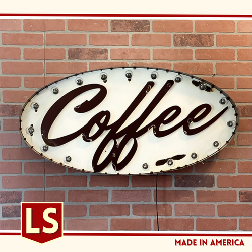 Retro Coffee Bar Marquee Sign | Luminary Signs