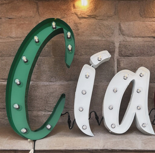 Individual Marquee Letters, Italian Restaurant Business: Style E ...