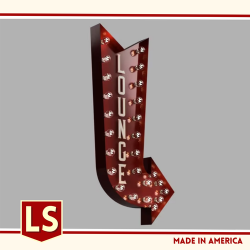 Custom Lettering Bar Arrow, Personalized Marquee Sign | Luminary Signs