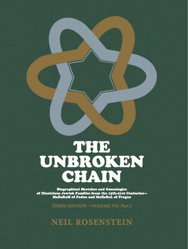 The Unbroken Chain - Third Edition | Avotaynu Books