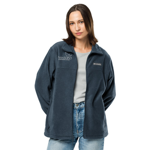 Heathered Gray Westlund Guidance Clinic fleece jacket with embroidered ...