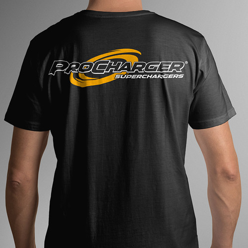 ProCharger Black T-Shirt Yellow/White Logo | Lund Motorsports