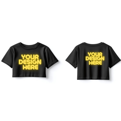 Custom Crop Top Front and Back Design | Lady Tees And More