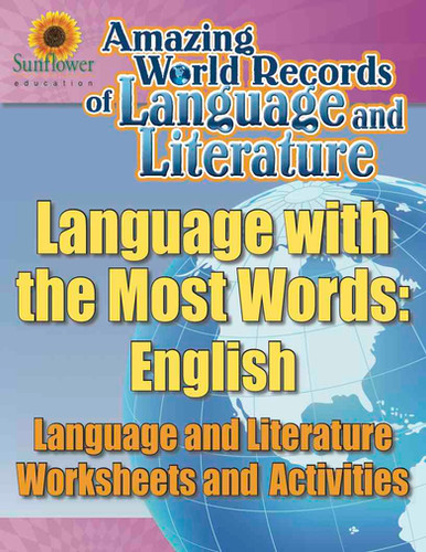 THE LANGUAGE WITH THE MOST WORDS: ENGLISH—Language Worksheets and ...