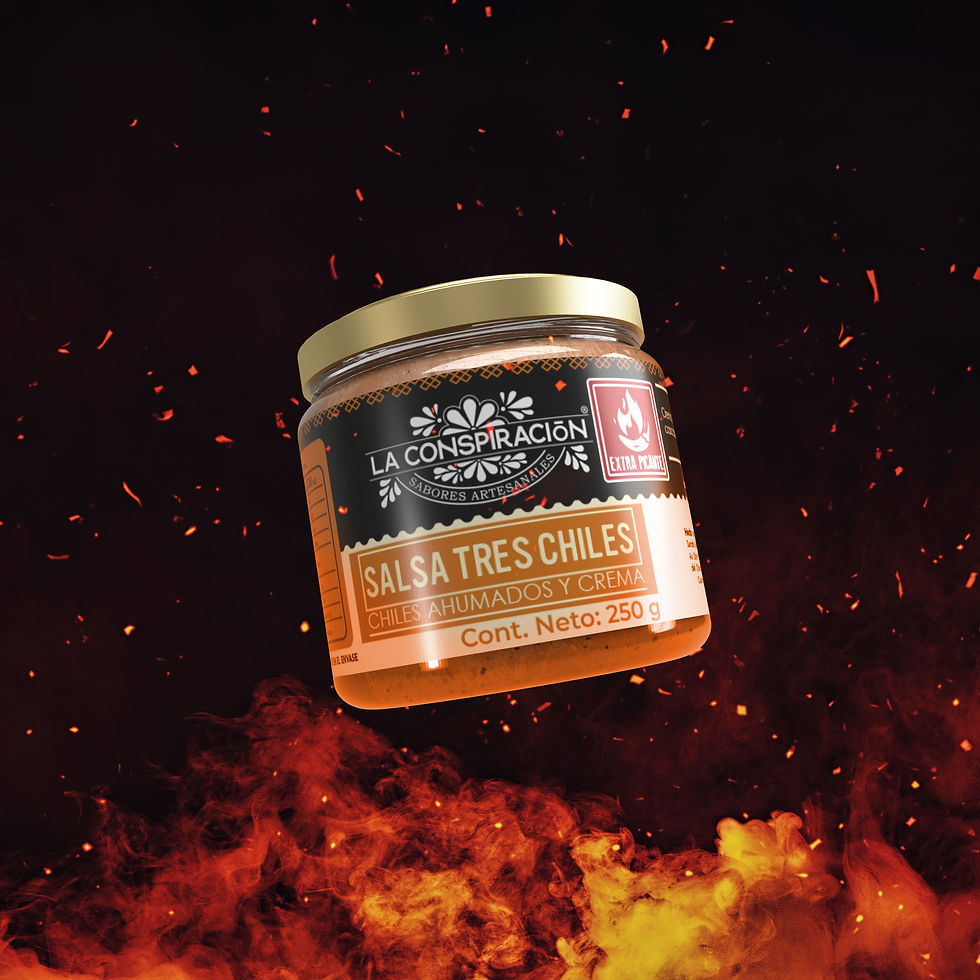Salsa Tres Chiles Extra Picante | La Conspiraci