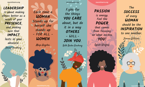 Women in Leadership Bookmark Quotes - Printable | Naomi Louise