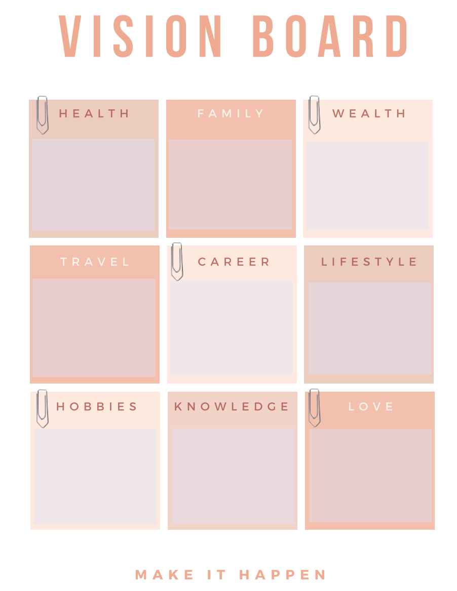 Vision Board Fillable Template | Naomi Harm Vision Board Fillable Template | Naomi Harm