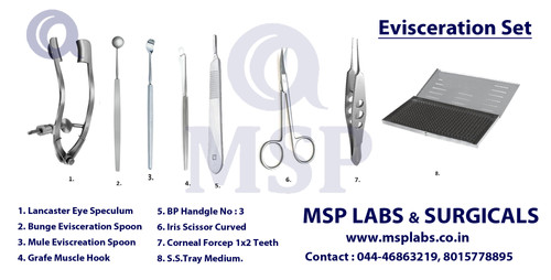 Evisceration Set - Ophthalmic Surgical instruments | MSP LABS