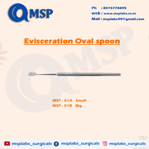 Evisceration oval spoon | MSP LABS