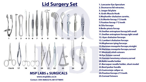 Lid Surgery Set | MSP LABS