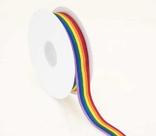 2291 - 15mm Rainbow Double satin ribbon | Whiz Kidz