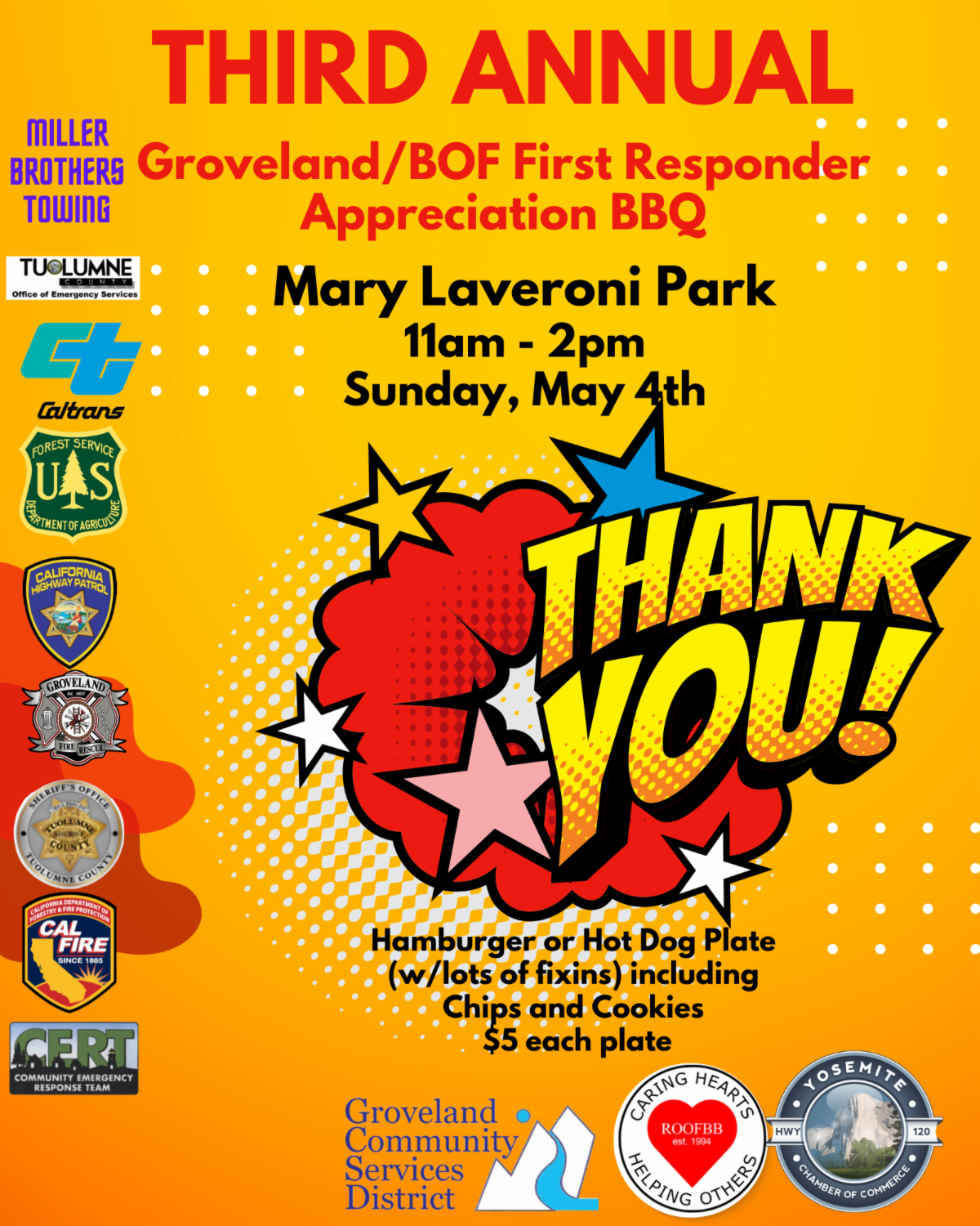 Third Annual First Responder Appreciation BBQ for Groveland and BOF ...