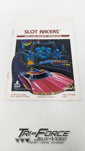 Slot Racers [Livret seulement] [Atari 2600] | Tri-Force Jeux Vidéo