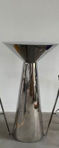 Cone Cocktail Table Silver | Convenient Event Sup