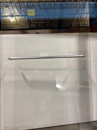 Clear Glass Sliding Shower Door Set (2 Panels) w/ Track | ReUseIt Salina!