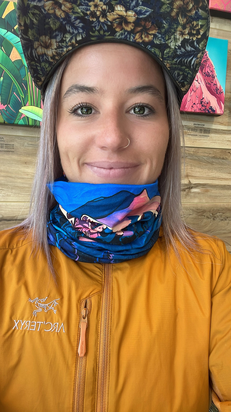 CARNES PEAK | BUFF neck tube | Hayley Stewart Art