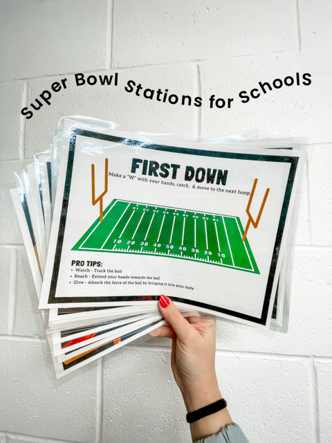 How I Took My PE Class to the Super Bowl: Printable Station Signs for ...