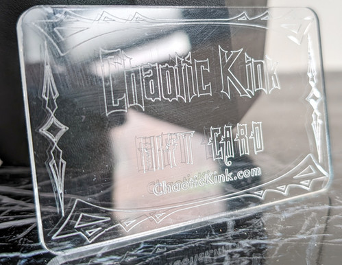 Gift Card Acrylic Scraper | Chaotic Kink
