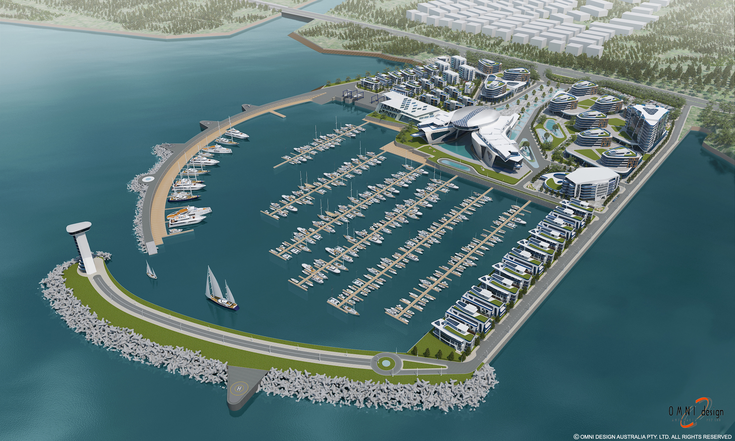 Hubble Design | Qingdao Marina Master Plan