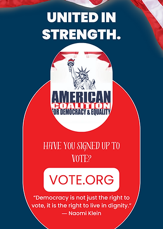 American Coalition For Democracy & Equality | Social justice advocacy