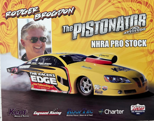 Pro Stock Promotional Card 8X10" / Rodger Brogdon | diecastsports